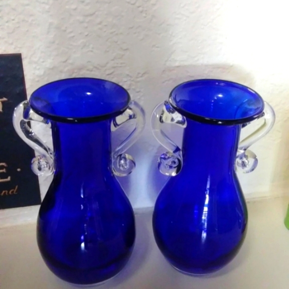 Viking | Other | Vintage Viking Vases 2 Cobalt Blue | Poshmark